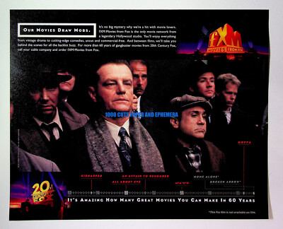 Hoffa 20th Century Fox 1996 FXM TV Channel Trade Print Magazine Ad ...