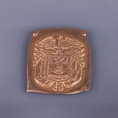 Columbia Coat of Arms Small Copper Plaque Libertad y Orden Condor ...