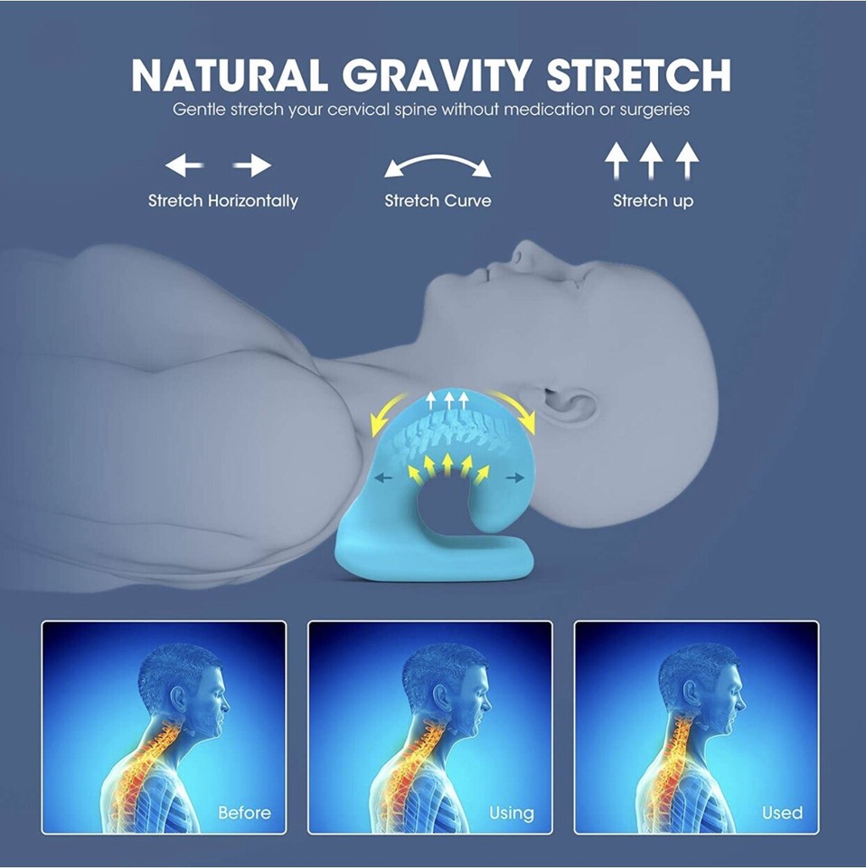 ZAMAT Neck and Shoulder Relaxer with Magnetic Therapy Pillowcase, Neck ...