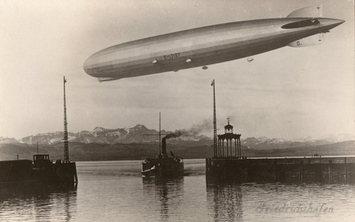 Graf Zeppelin LZ 127 at Friedrichshafen Post Card--See Photos | eBay