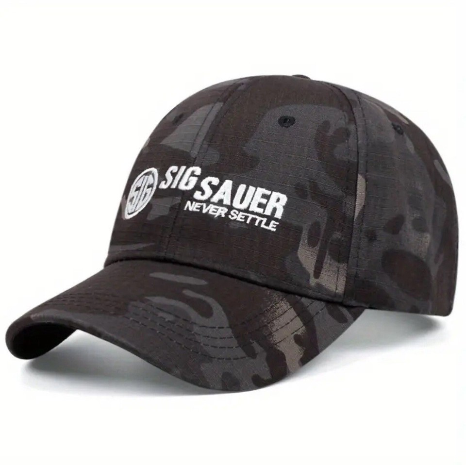Firearms Shooting Hat Black Camo Ripstop, Hook and Loop Back, Ships in ...