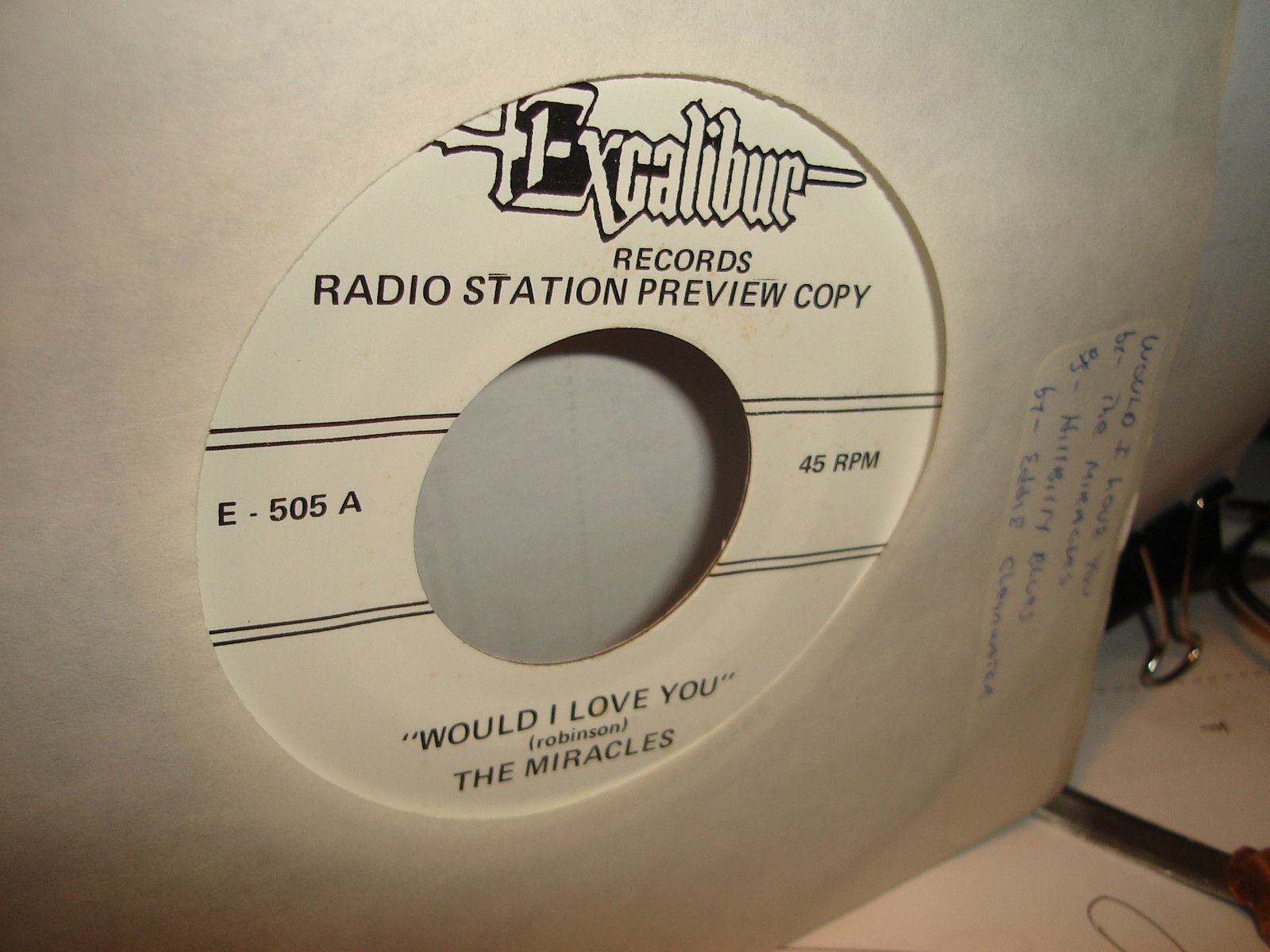 The Miracles Would I Love You / Eddie Clearwater Hillbilly Blues 45 RPM ...