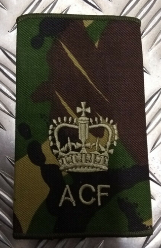 Genuine British Army Woodland Camo ACF WO2 Warrant Officer Rank Slide ...