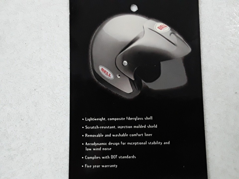 NEW Bell MAG-8 Harley Davidson Matte Black & Orange Rally Large Helmet ...