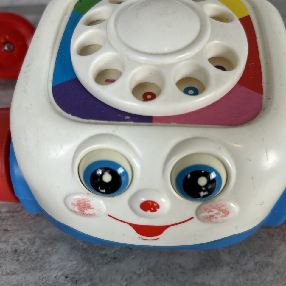 Vintage 1993 Fisher Price Chatter Telephone Phone Pull Toy with Moving ...