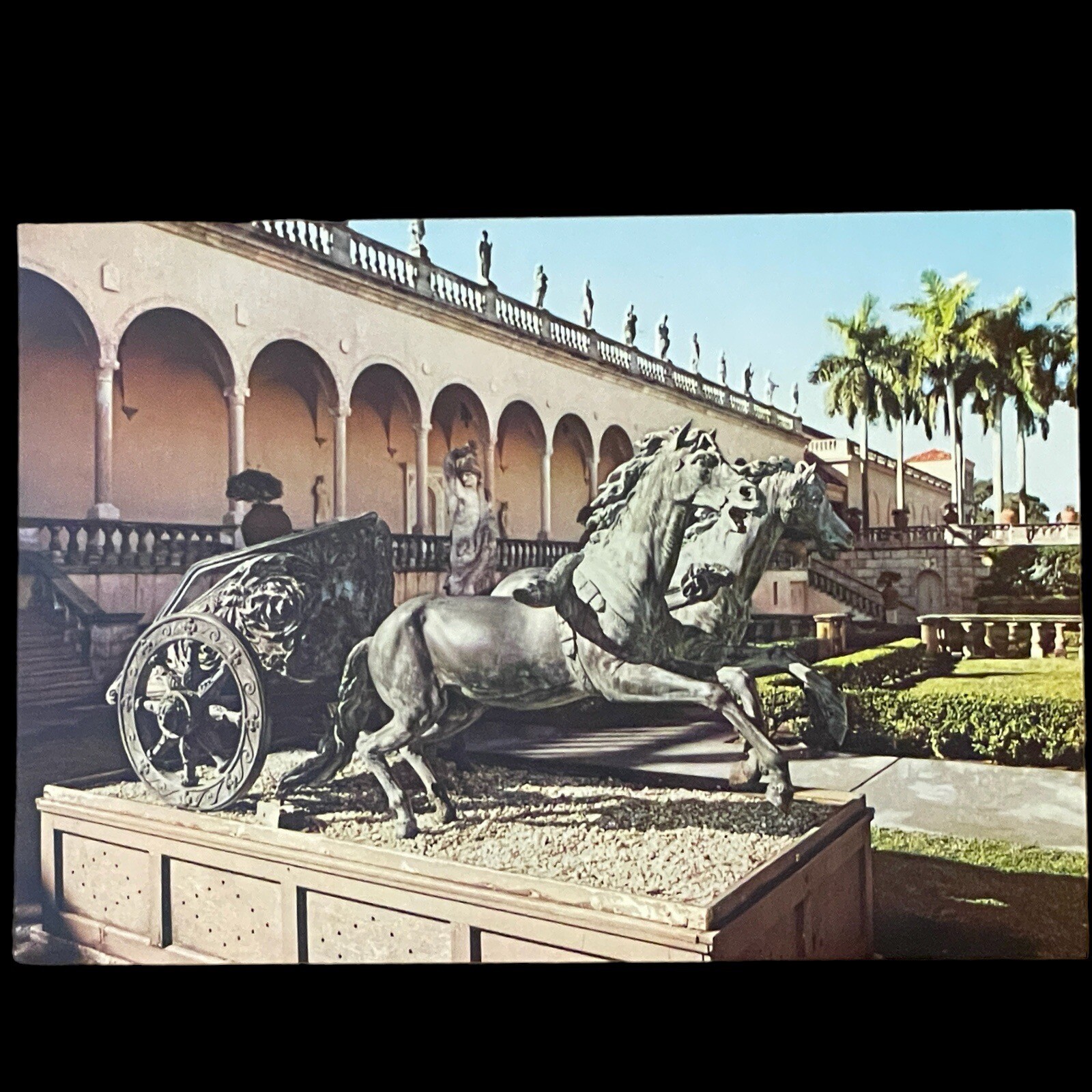 Vintage Unposted Postcard Biga Roman Chariot Ringling Museum Of Art ...