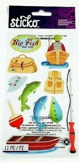 FISHING Fisherman Fish Rod Reel Hook Sinkers Floats Lures Waders ...