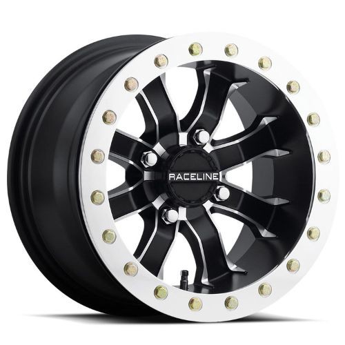 14x10 Raceline A71 Mamba UTV Beadlock Black Wheels 4x137 (0mm) Set of 4 ...
