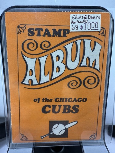 1969 Topps Baseball Mini Stamp Albums Chicago Cubs With Ernie Banks 10/ ...