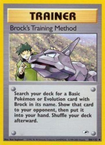 Heavily Played, English Pokemon Regular Brock's Training Method - 106/ ...