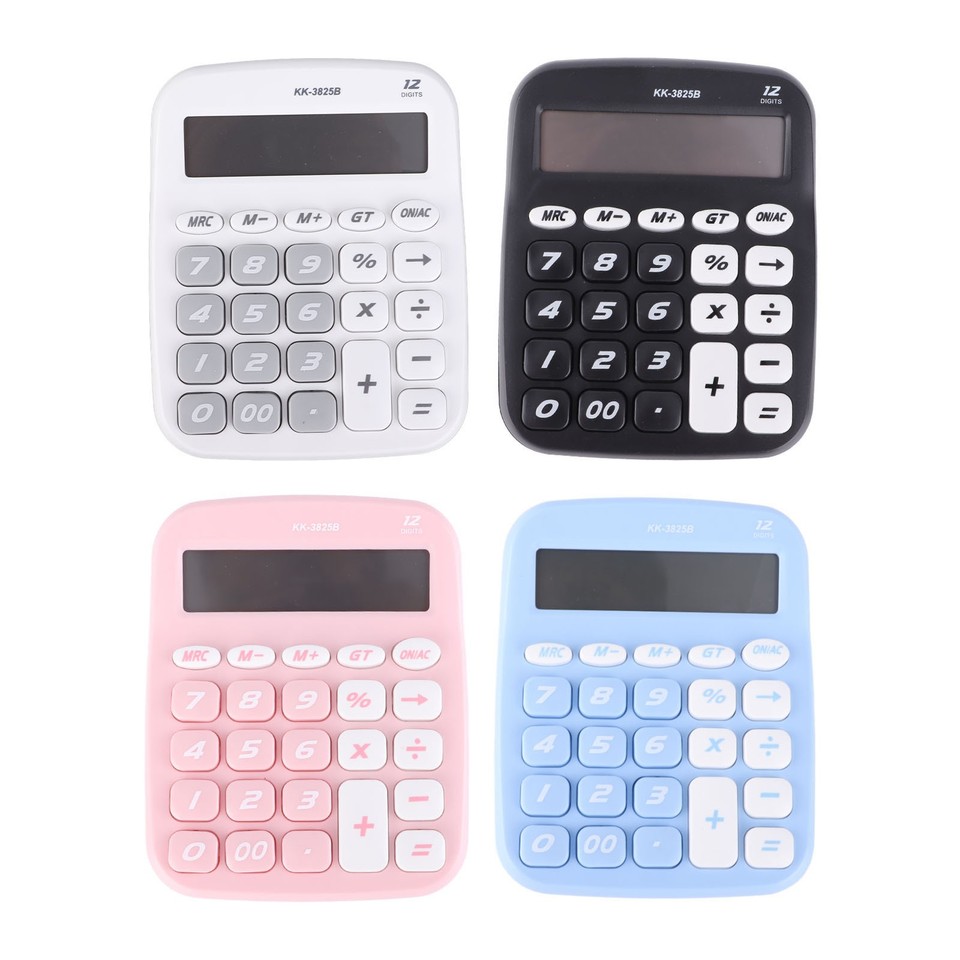 Desktop Calculator Large Buttons Battery Powered Electronic Calculator ...
