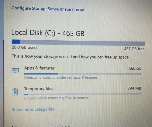 Dell INSPIRON 15 P28F 15.6" Laptop Intel Celeron 2.16Ghz 4GB Ram 465 Gb ...