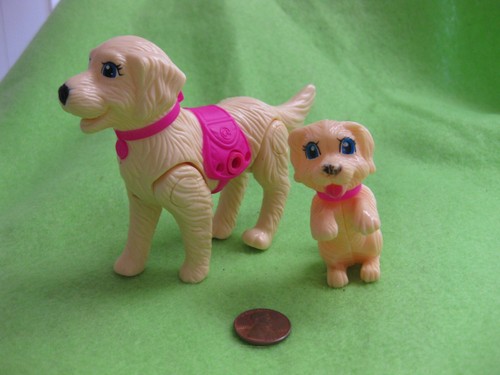 Barbie Pet Dog Strollin Pups Taffy Walking Golden Retriever ...