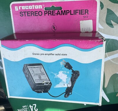VTG Original Recoton SP-2 Stereo Pre-Amplifier NEW in Box NOS Made in ...
