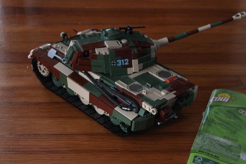 COBI WWII GERMAN KING TIGER II TANK BUILDING BRICK MODEL KIT 1000 PC ...