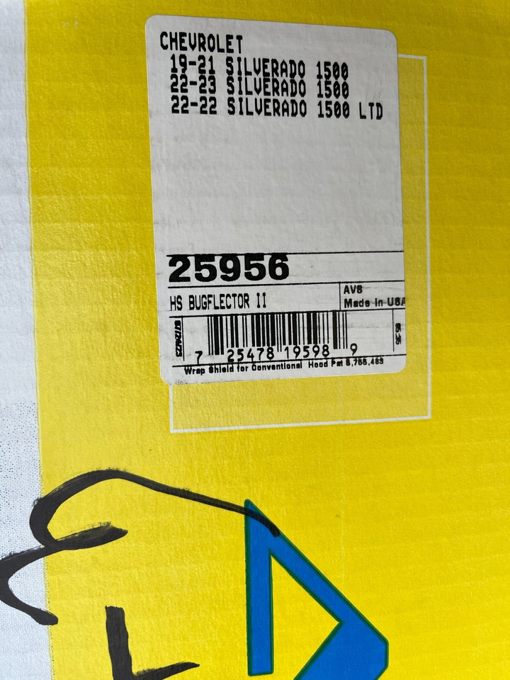 25956 AVS Bugflector II Smoke Hood Protector 2019-23 Chevrolet ...
