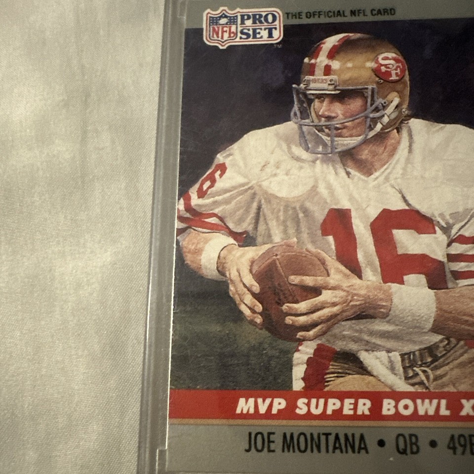 RARE JOE MONTANA 1990 Pro Set Super Bowl XVI MVP Card 49ers | eBay
