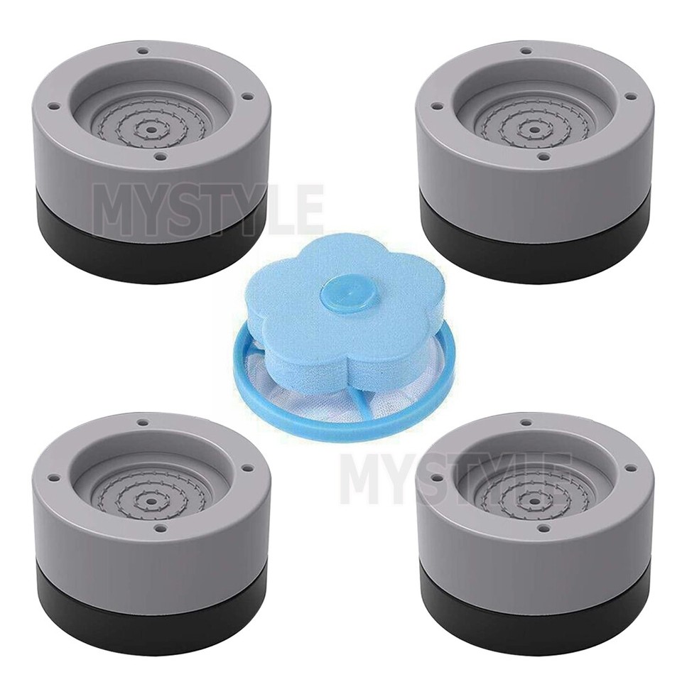 5 PCS Washing Machine Anti Vibration Non-slip Rubber Pads Dryer Feet ...