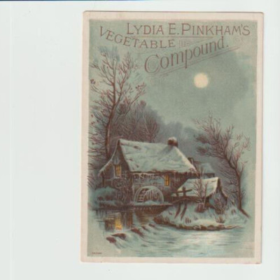 Lydia Pinkham's Vegetable Compound Victorian Trade Card Advertising ...
