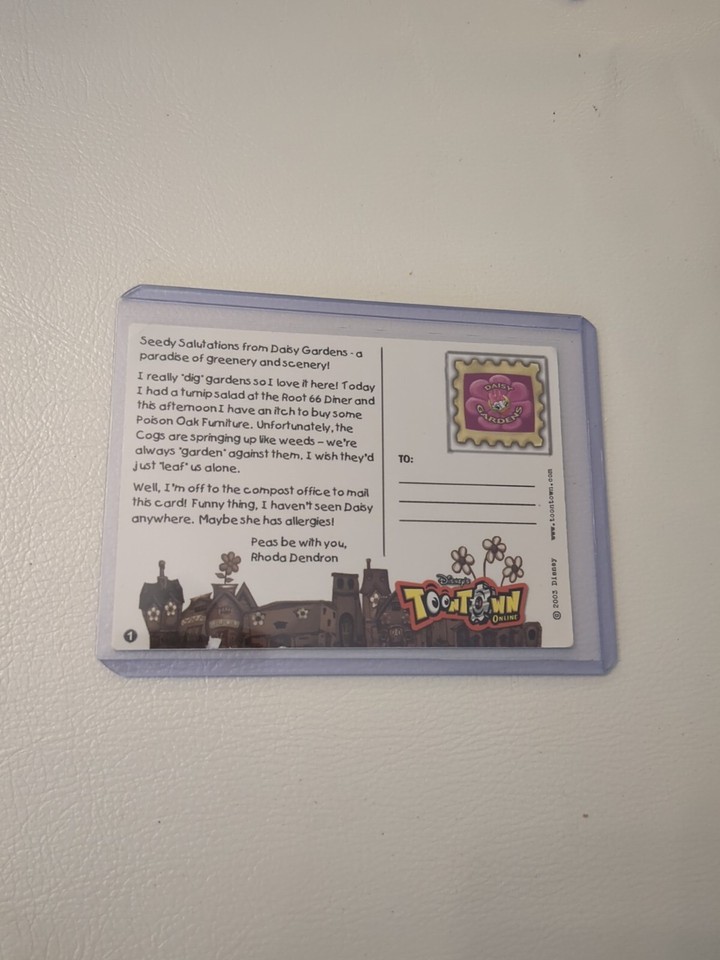 Disney Toontown Online Trading Cards - Series one - Daisy Gardens | eBay
