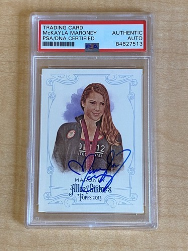 2013 Topps Allen & Ginter MCKAYLA MARONEY #62 Signed Auto Encapsulated ...