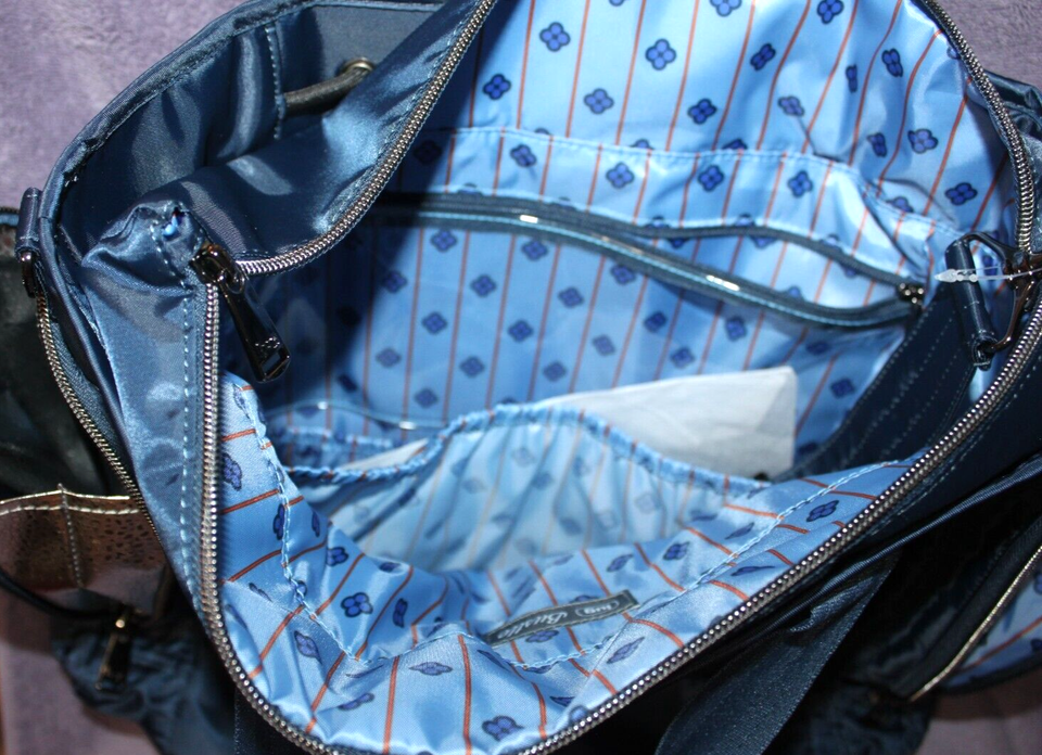 LUG Bustle Indigo Blue Crossbody Tote Bag Travel Purse NWT | eBay