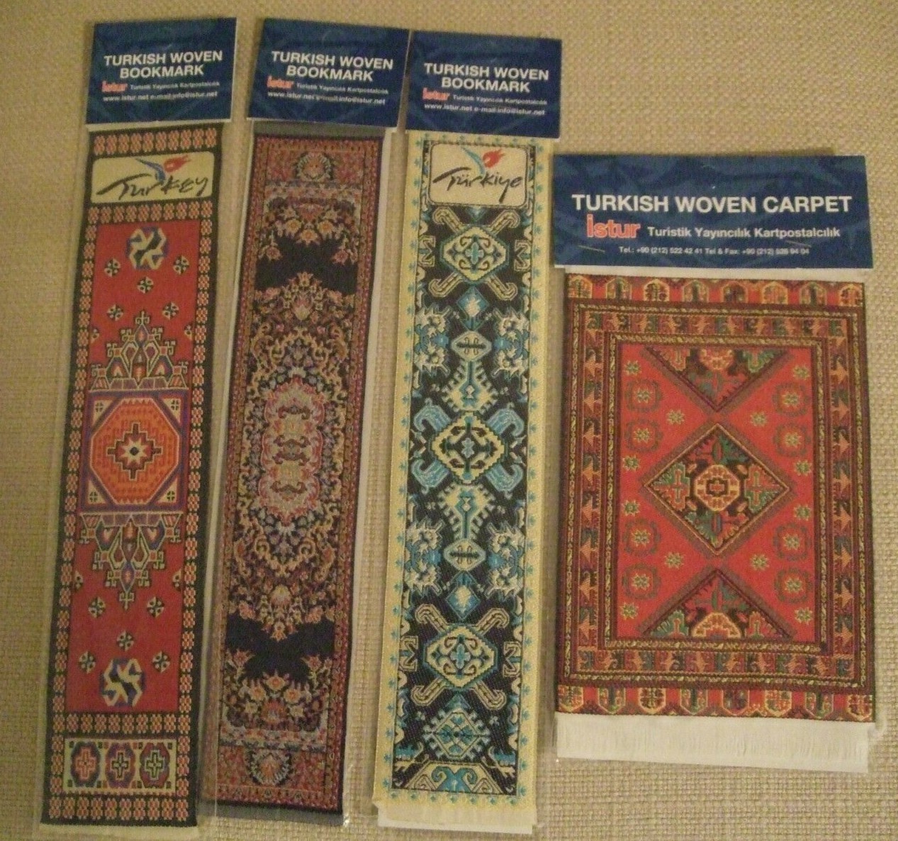 Woven Bookmarks With Turkish Kilim And Carpet Pattern From Turkey 4 | eBay