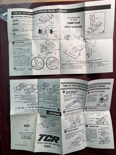 2 TCR Slot Car Racing Tune-Up Tips Booklets, 1970’s | eBay