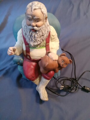 Hand Made Vintage 1988 Santa Adorable with wonderful hand-painted ...
