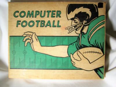 Vintage Wood Board 1968 COMPUTER FOOTBALL Game Electronic Data Controls ...