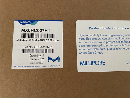 New Millipore Millistak+ HC Pro Pod Depth Filter, X0SP media MX0SP027H1 ...