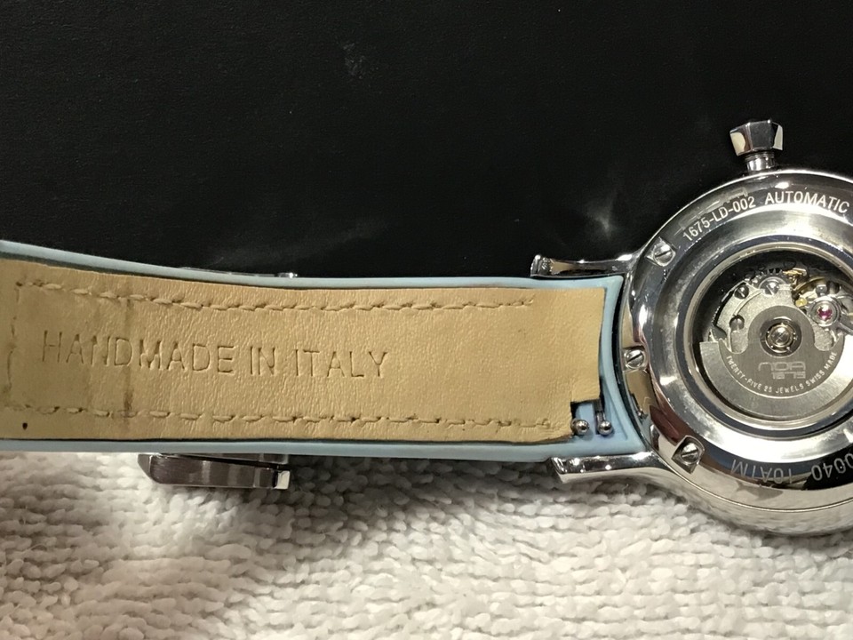NOA LADY'S BLUE WATCH 1675-LDB-003 DIAMOND NUMERALS | eBay
