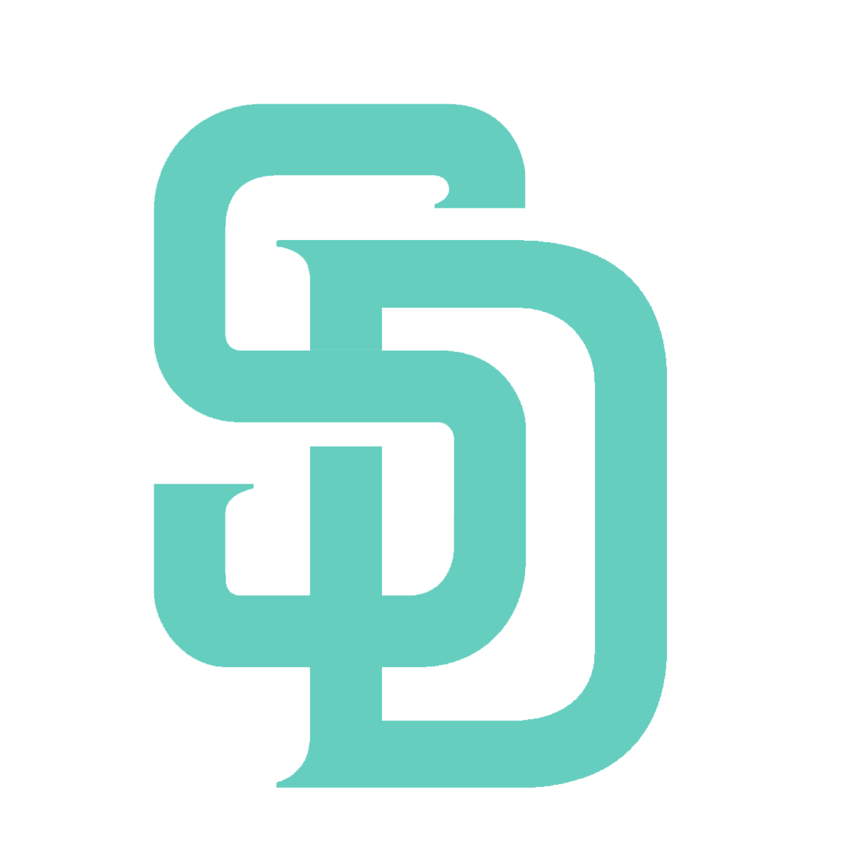 San Diego Padres City Connect Colors SD Logo Decal Sticker | eBay