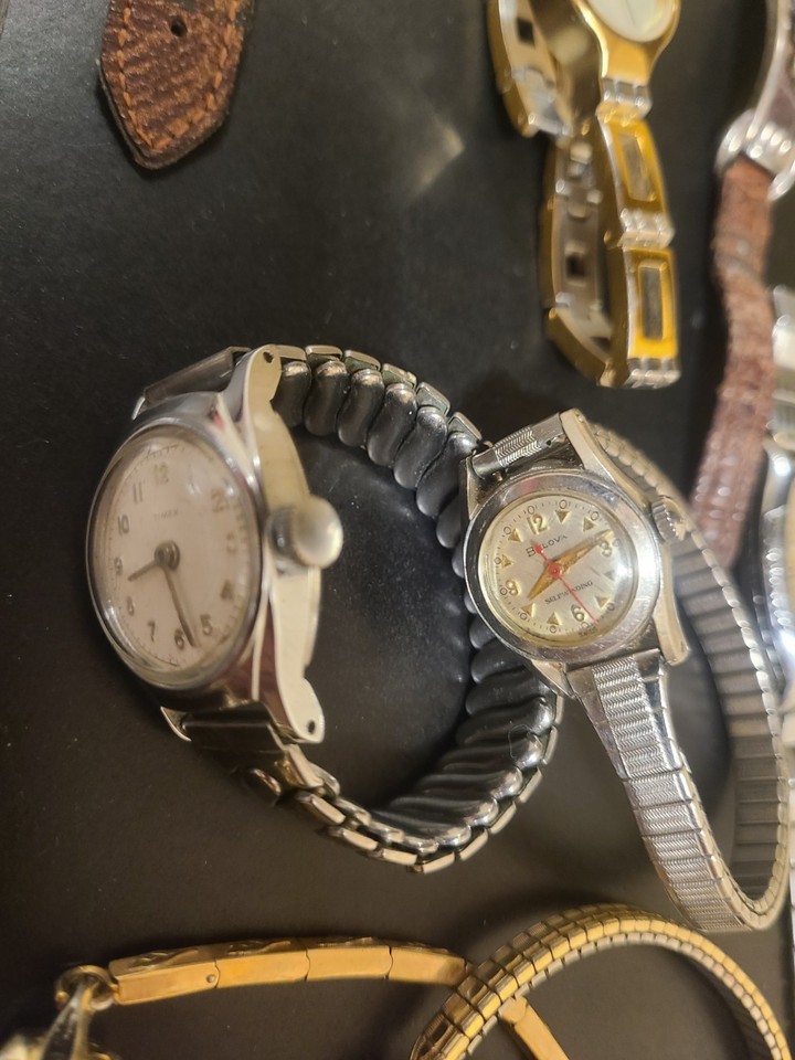Vintage Bulova Waltham Timex Westport Lady Nelson Watch Lot Of 12 ...