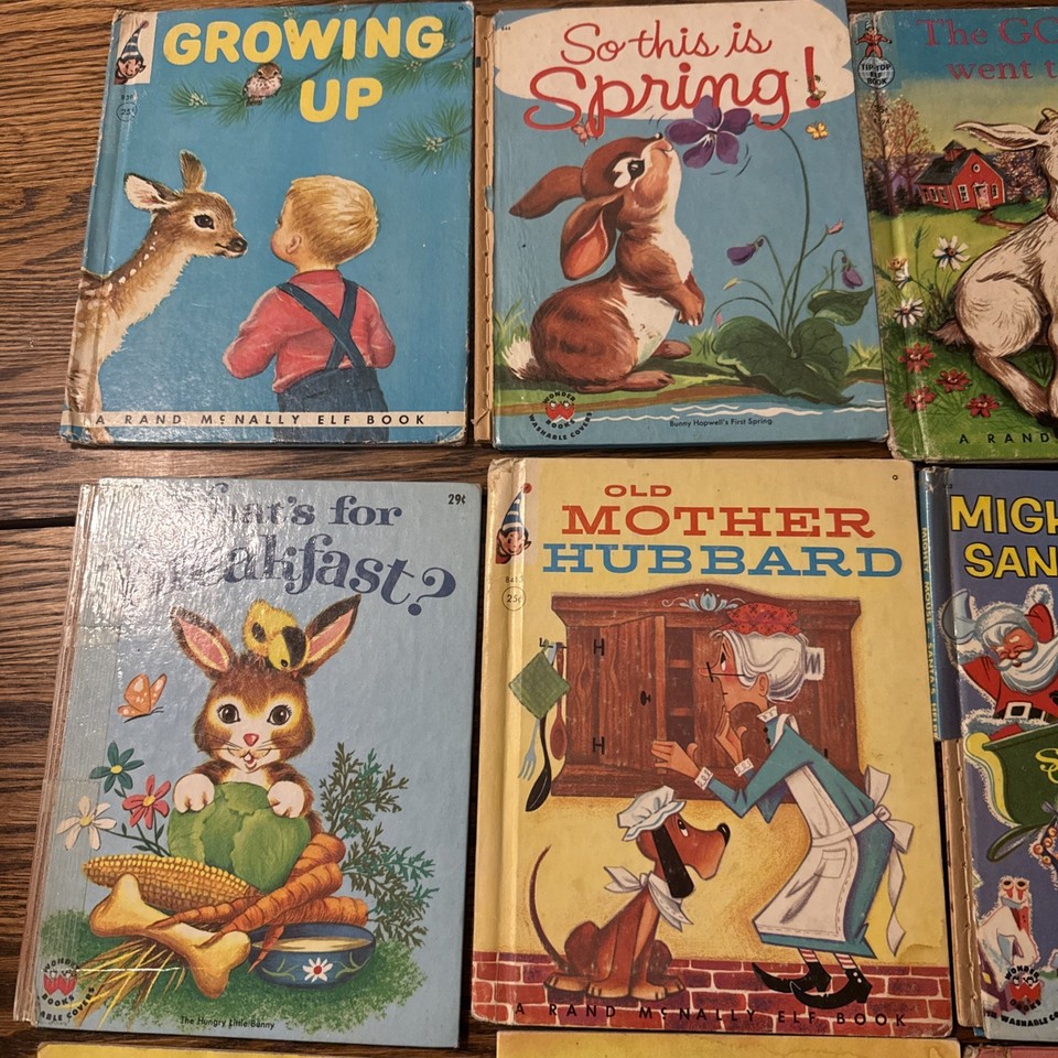 Vintage Lot Of Rare 12 Rand McNally Elf Books | eBay
