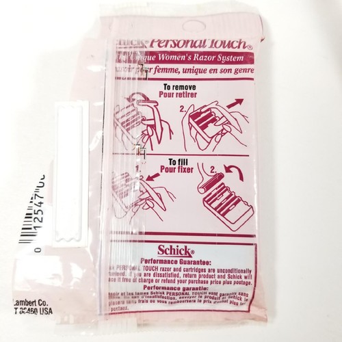 Schick Personal Touch Razor Set Handle 6 Refill Blades Twin Cartridges ...