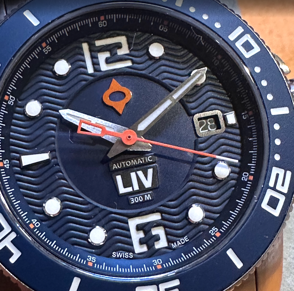LIV Men's GX-Diver's 41mm Steel Cobalt Blue Watch | eBay