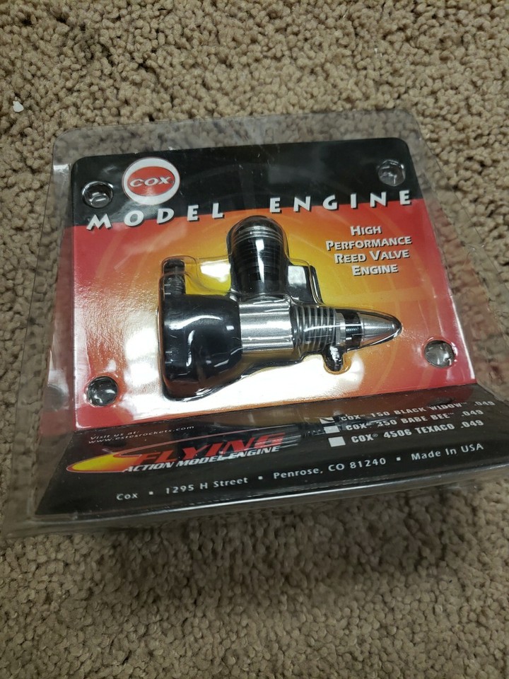 Cox .049 - COX engine - COX Black Widow .049 - NIB - No 150 | eBay