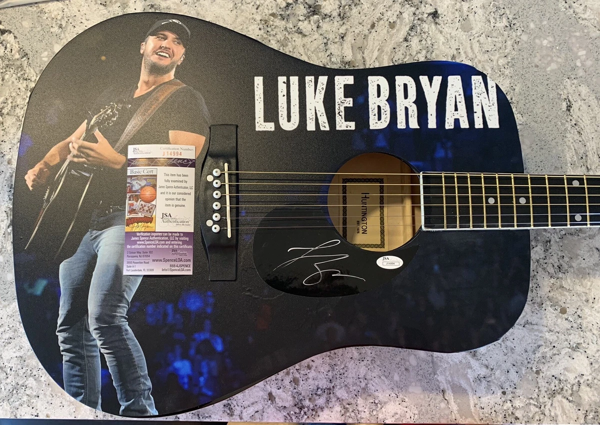 Luke Bryan With His Guitar