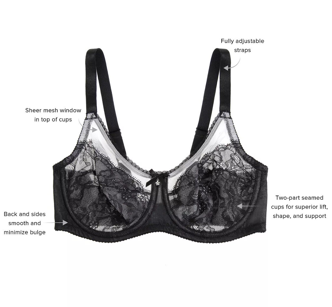 WACOAL, Retro Chic Full-Figure Underwire Bra 855186, … - Gem