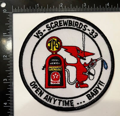 USN US Navy VS-33 Screwbirds Anti Sub Squadron Open Anytime Baby ...