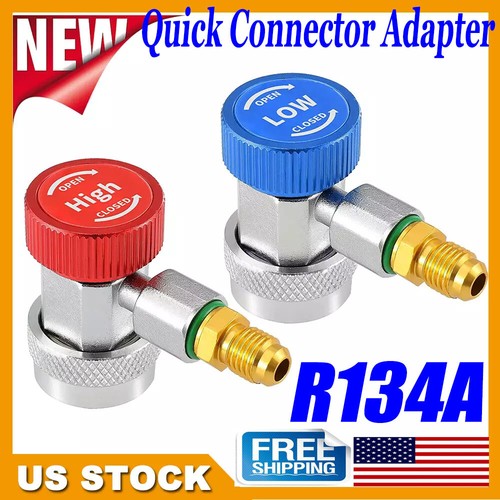 R-134A Quick Connector Adapter Coupler Auto Car A/C Manifold Gauge Low ...