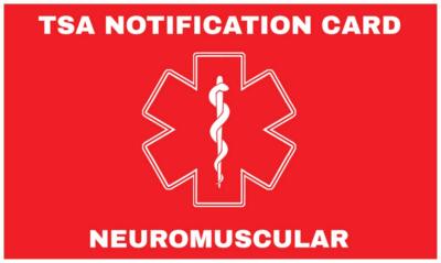 NUROMUSCULAR TSA Notification Wallet Air Travel Card - Quantity | eBay