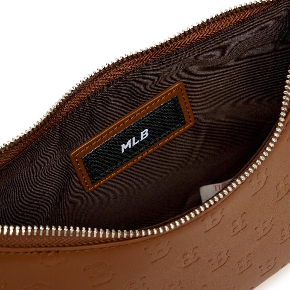 MLB Monogram Embo Boston Red Sox Hobo Bag Hand Bag MLB Logo Shoulder ...