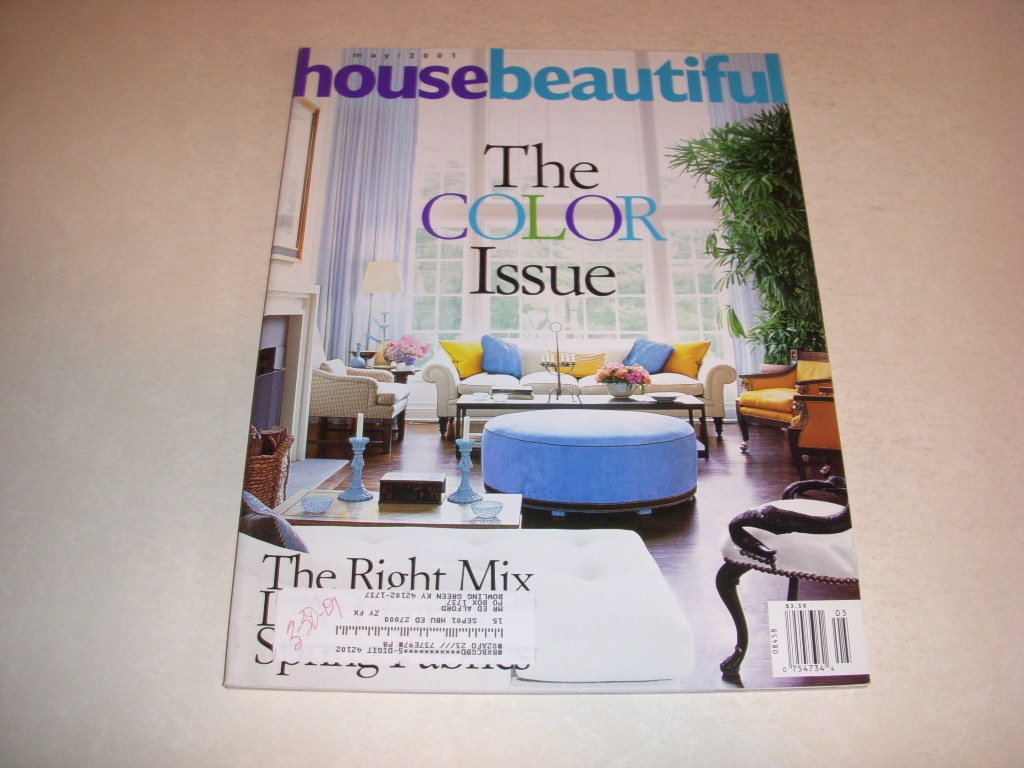 HOUSE BEAUTIFUL Magazine, May, 2001, THE COLOR ISSUE, BURMANTOFTS ...