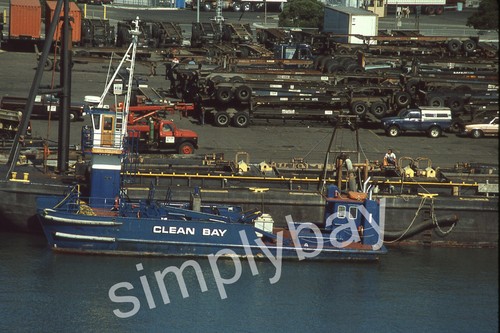 Photo Slide Clean Bay Cleanep Boat, Oakland, CA 1988 | eBay
