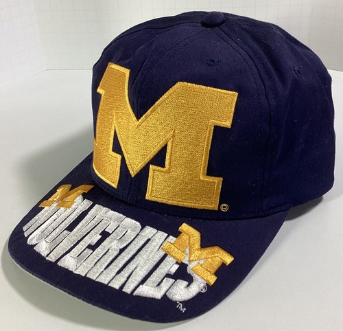 Michigan Wolverines Hat Cap Vtg Early 90s Original NCAA NOS Rare HTF ...