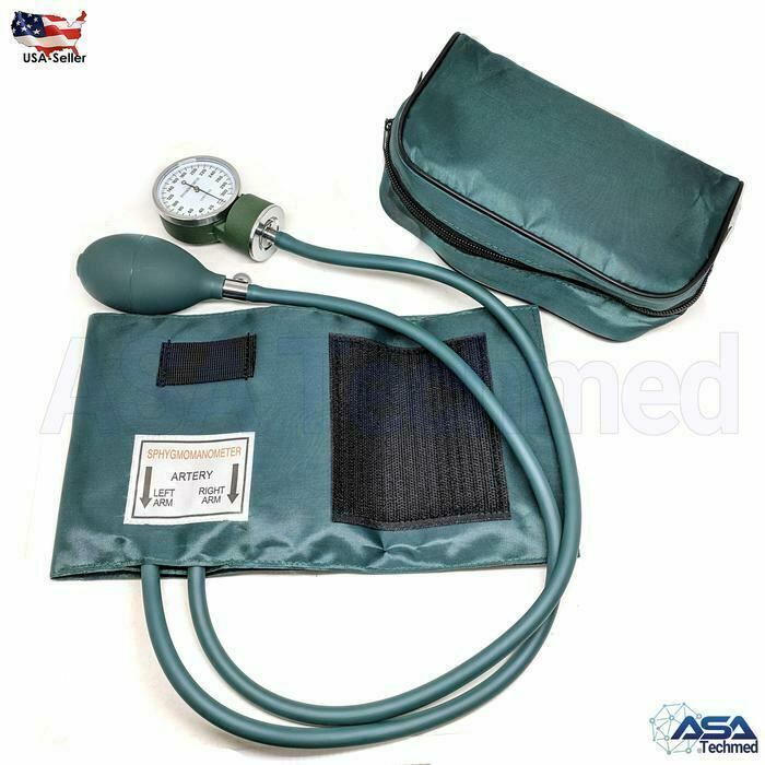 Manual Blood Pressure Monitor BP Cuff Gauge Aneroid Sphygmomanometer ...