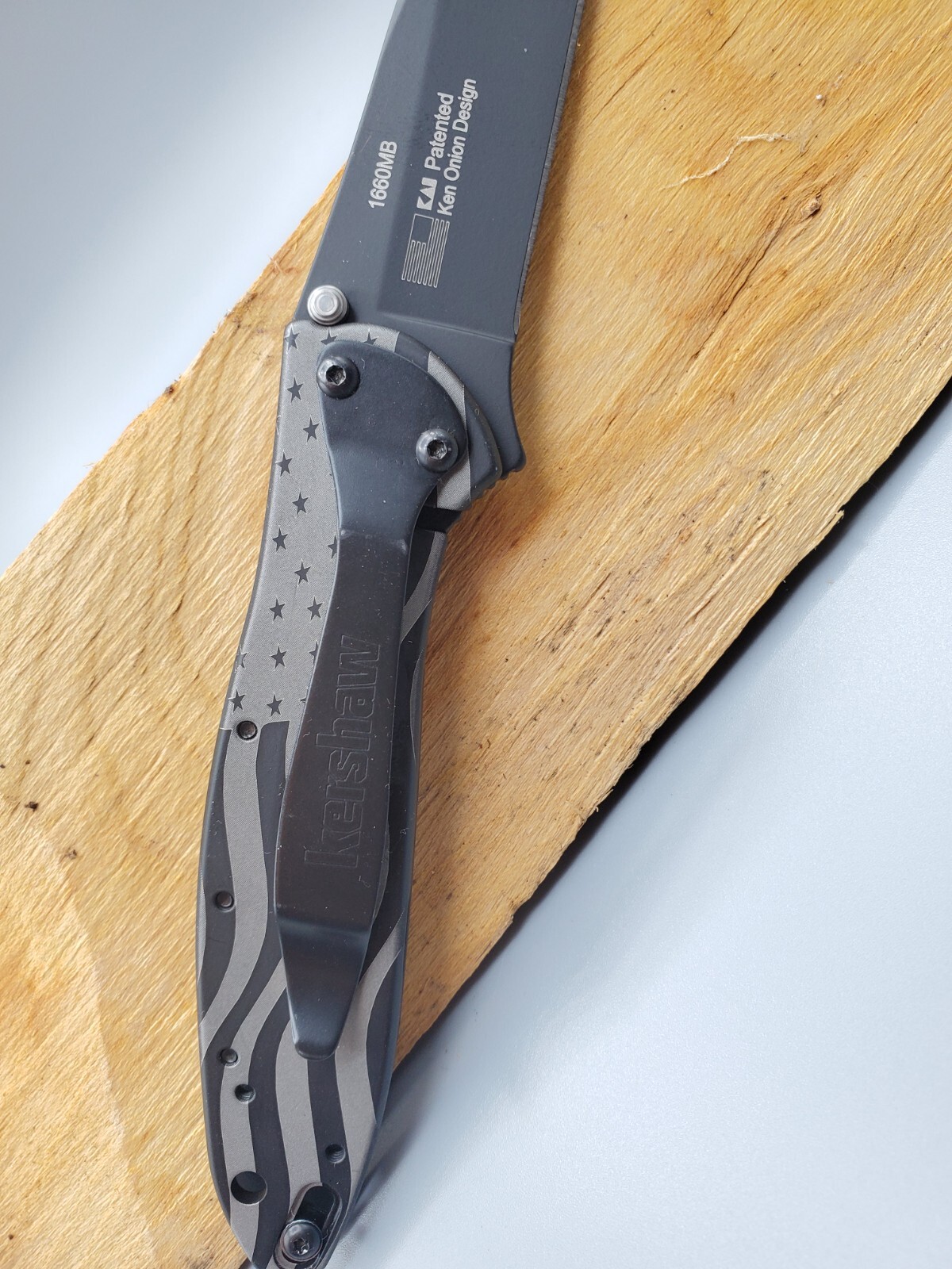 Kershaw Maycee Barber Leek 1660MB - Cerakote Coated 14C28N RARE for ...
