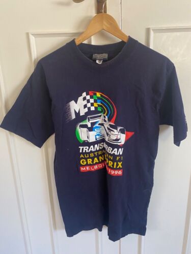 Vintage 1996 Melbourne Formula 1 Grand Prix Official Tshirt Size S Navy ...